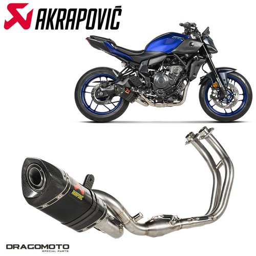 Full exhaust YAMAHA MT-07 ABS 2014-2025 AKRAPOVIC Carbon RC S-Y7R2-AFC ...