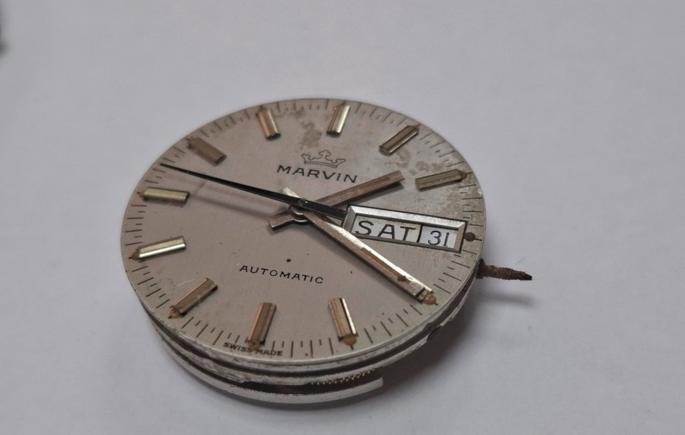MARVIN VINTAGE AUTOMATIC S77 21J WATCH-PARTS/REPAIR | eBay