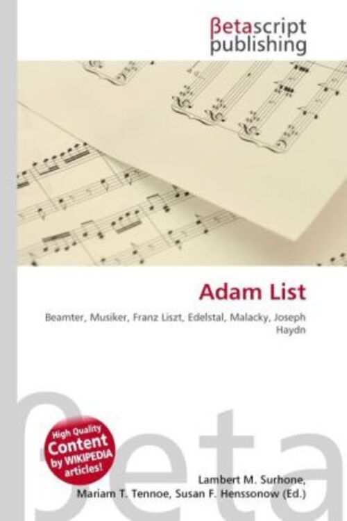 Adam List (2010, Taschenbuch) online kaufen | eBay