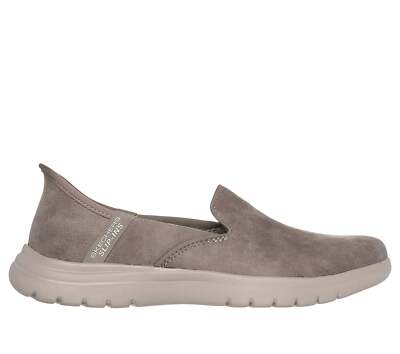 Skechers 136544 On-the-GO Flex neutral taupe medium front slip ins ...