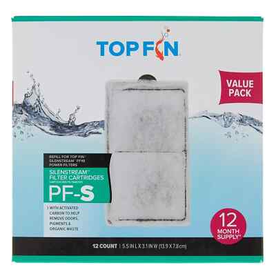 Brand New TOP FIN SILENSTREAM PF-S FILTER Cartridge - 12 Count/box | eBay