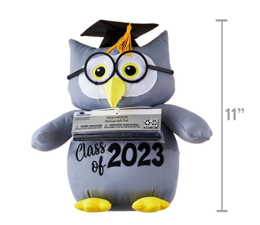 Autograph Owl Way To Celebrate Graduation 11 Inch Plush Autograph Pal ...
