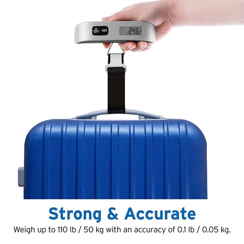 Digital Hanging Postal Luggage Scale, Rubber Paint Technology, Silver ...