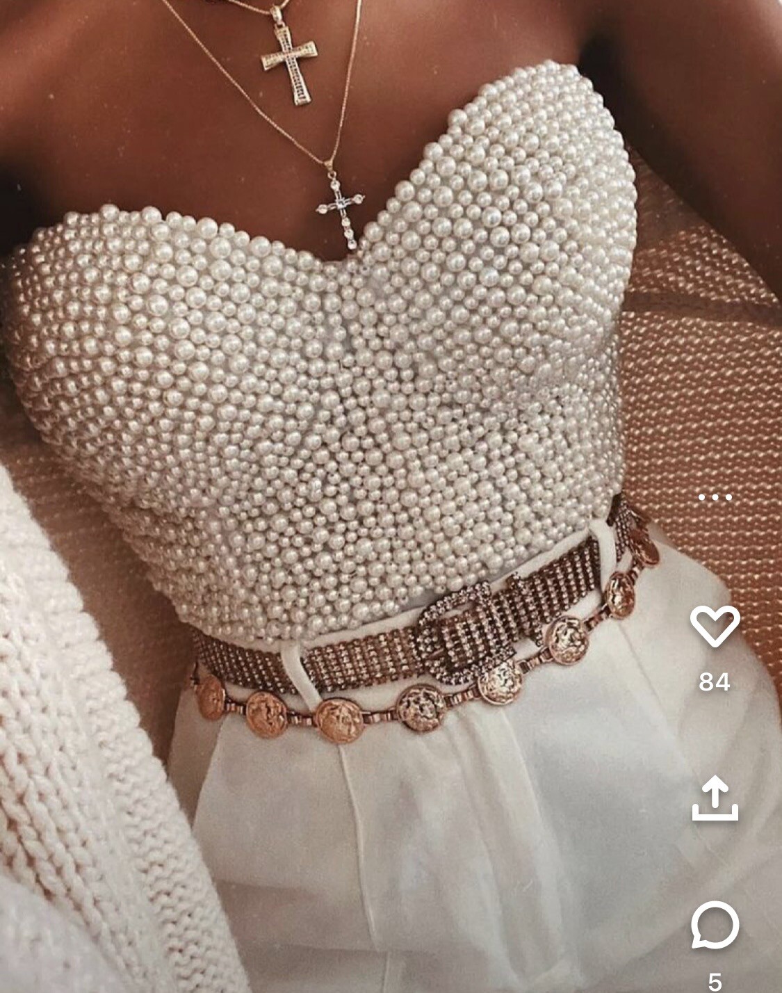 Sale! Buy Now!Handmade Beaded Crystal Pearl Sexy Top, Colorful Top ...