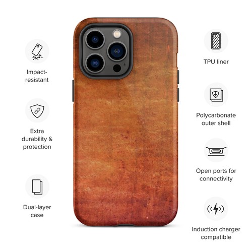 Vintage Red Rust Tough Case For iPhone 12, 13, 14, Pro, Mini, Plus, Pro ...