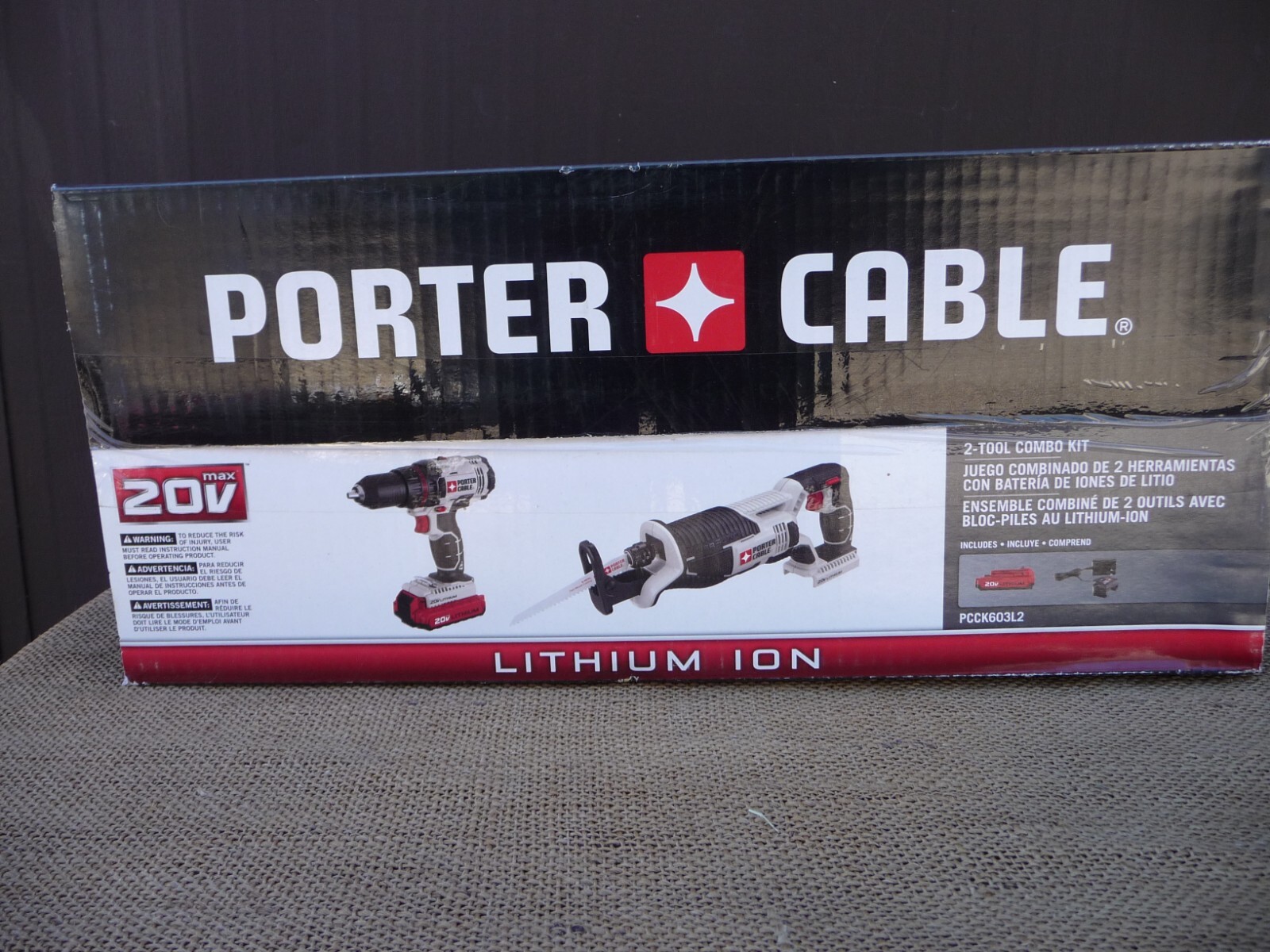 PORTER-CABLE Cordless Drill & Reciprocating Saw Combo Kit - PCCK603L2 ...
