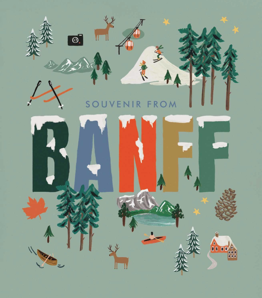 RIFLE PAPER CO. Art Print - Greetings From Around World | BANFF - 12" x ...