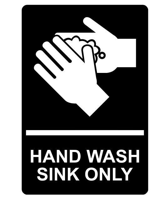 Hand Washing Sink Only Sign Horizontal Metal Sign This Sink Is For