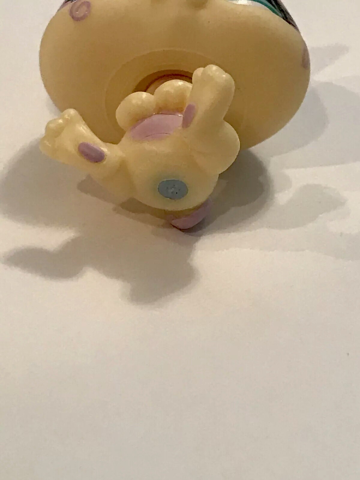 Littlest Pet Shop LPS #471 Yellow sitting Bunny Green Diamond Eyes ...