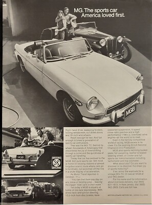 1972 MGB MG TC Automobile Car Print Ad | eBay