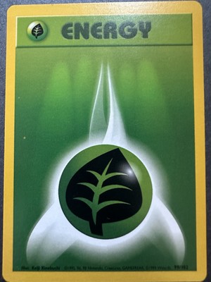 Pokemon Ink Error Grass Energy Misprint Pokemon Card Error Hickey 99/ ...