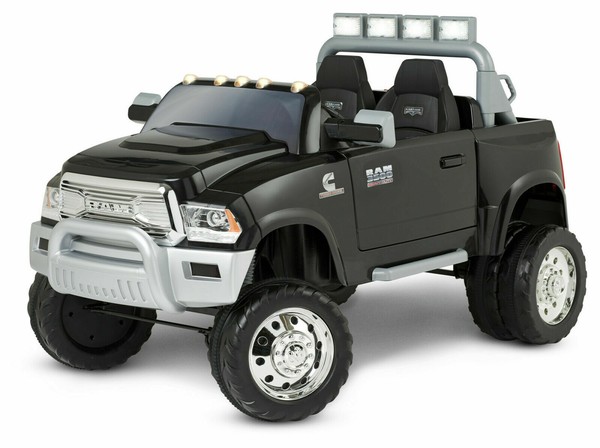 Kid Trax Dodge RAM 3500 Dually 12v Battery Powered Ride-on Black Color ...
