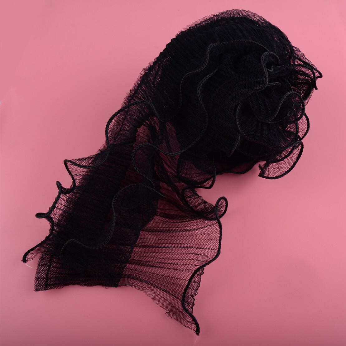 Chiffon Ruffle Tiered Lace Trim Pleat Ribbon Dress Hemline Edge Fabric ...