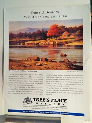 DONALD DEMERS ART PIECE VTG ORIG 2000 ADVERTISEMENT | eBay