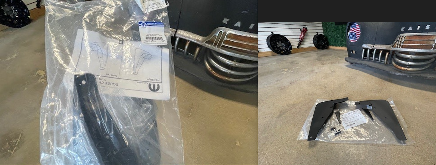 (1) pair of DODGE Challenger Front Molded Splash Guards NEW OEM MOPAR ...