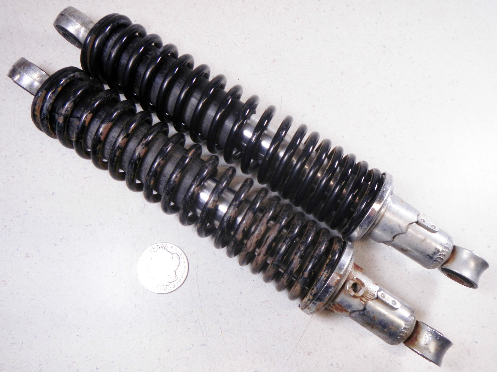 75 Suzuki TS400 Apache TS 400 Rear Shock Absorbers 13 1/2" | eBay