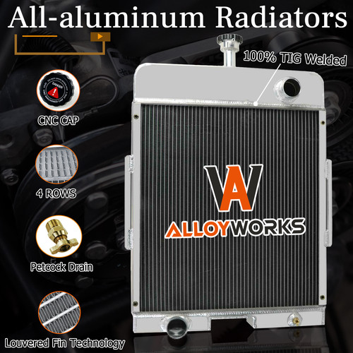 4Row 70mm Radiator for International Farmall 656 706 756 766 2656 2706 ...