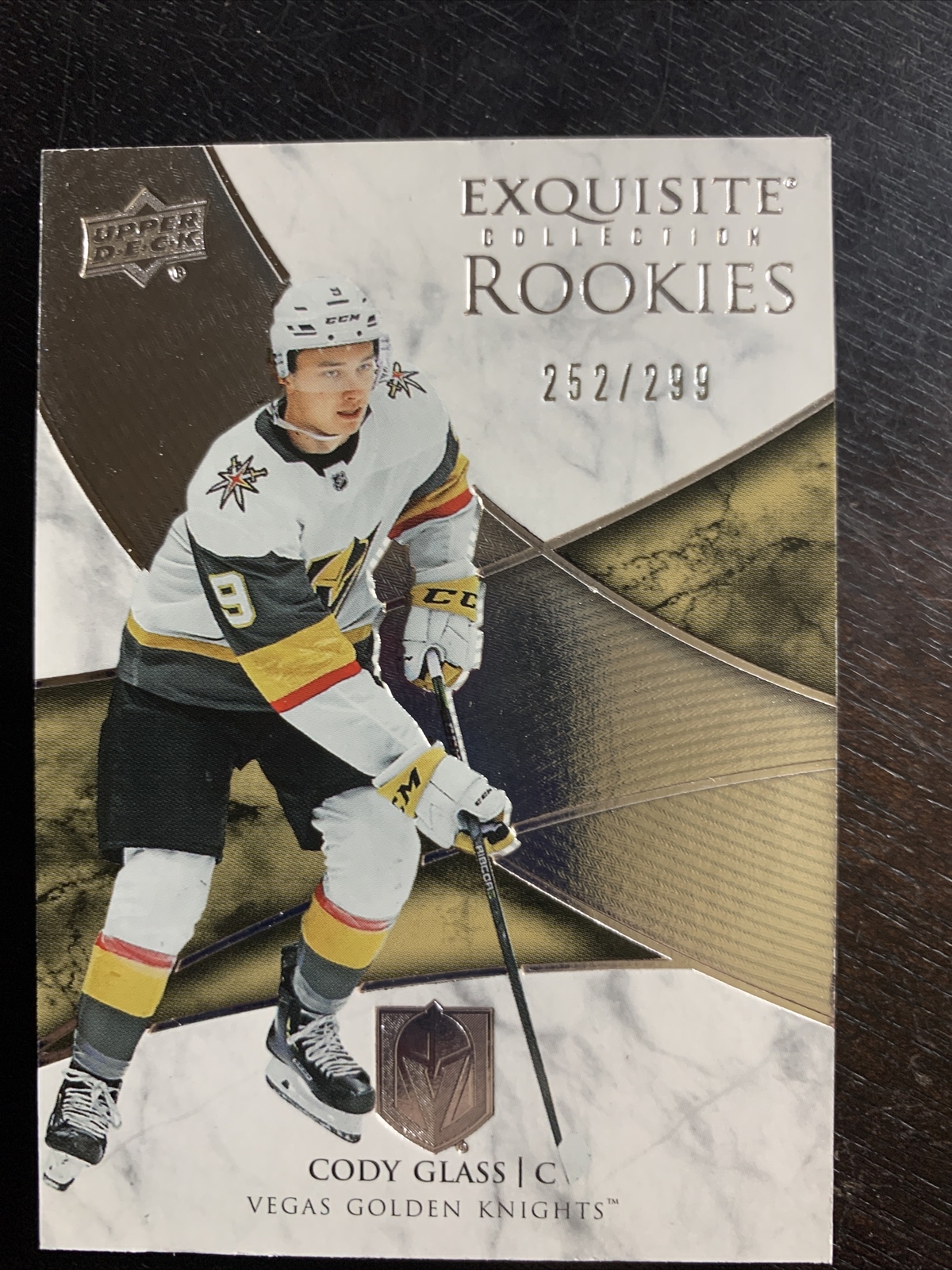 2019-20 Upper Deck Black Diamond rookie card Cody Glass Vegas Golden ...