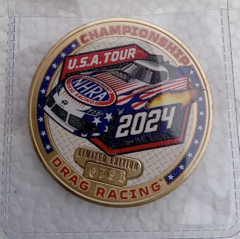 The Highland Mint NHRA Championship Drag Racing U.S.A. Tour 2024 Coin ...