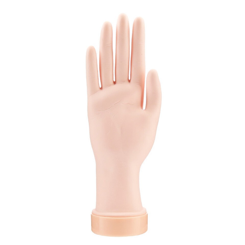 Nail Practice Hand Mannequin Hand Silicone Manicure Fake Hand for ...