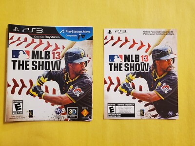 MLB 13: The Show (Sony PlayStation 3, 2013, PS3) Cover Art And Manual ...