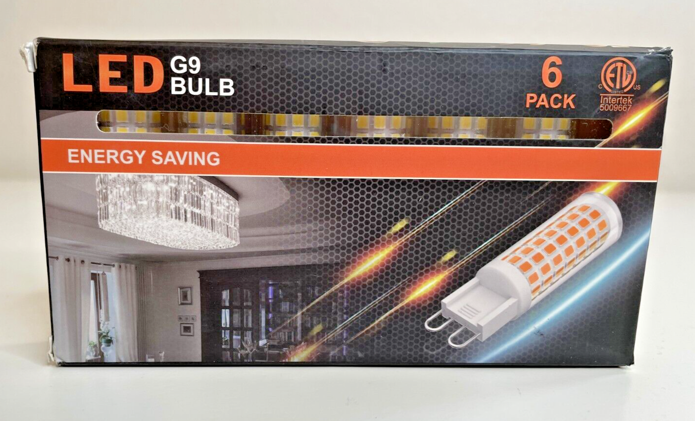 6 Pack G9 LED Bulb Non-Dimmable Daylight White 5000K 60W T4 Halogen ...