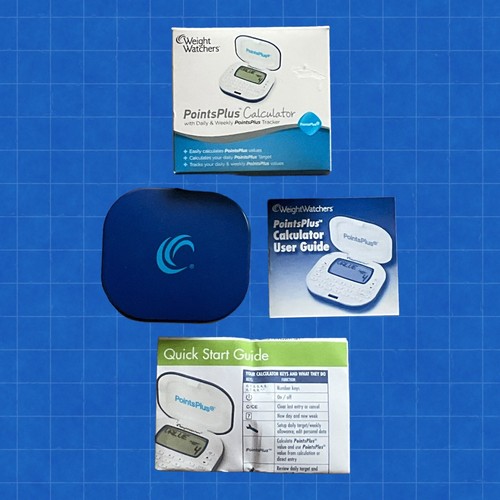 Weight Watchers Points Plus Calculator Daily Weekly Tracker Blue Tested ...