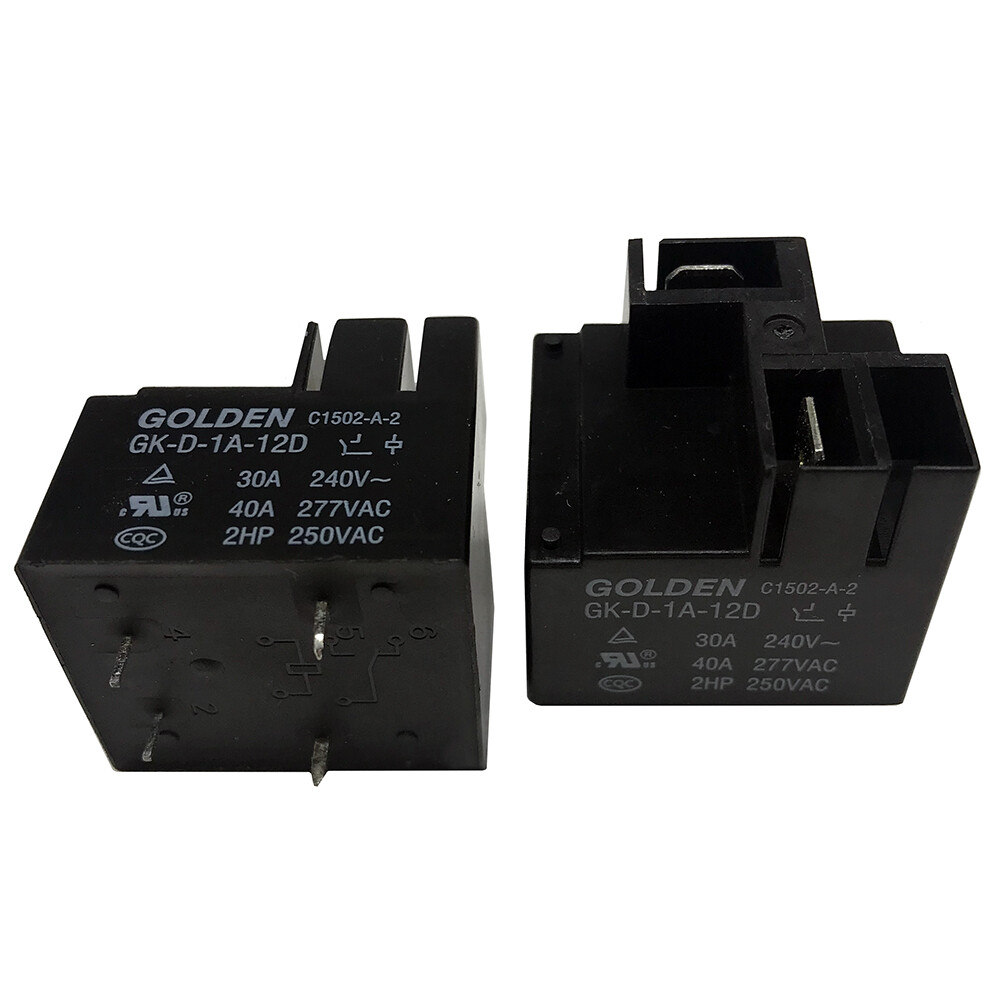 2Pcs GOLDEN GK-D-1A-12VDC Power Relay 30A 240V 4Pins SPST | eBay