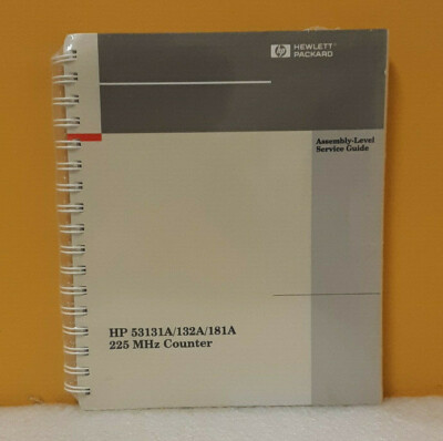 HP 53131-90023 5313A/132A/181A 225 MHz Counter Service Guide | eBay