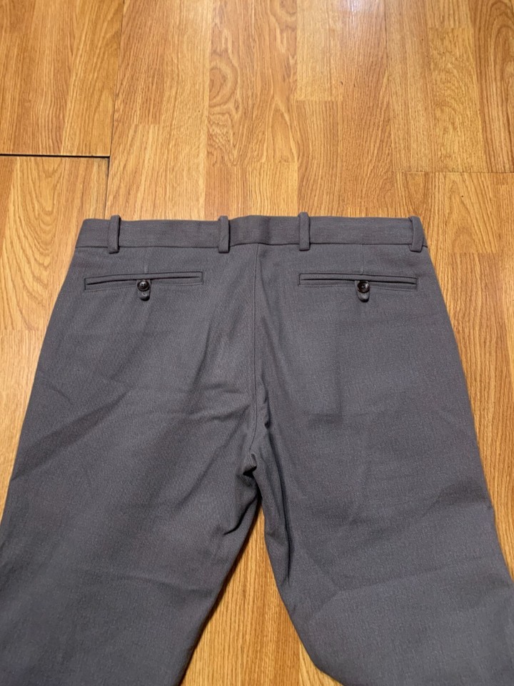 Gustin Pants Mens 32 Gray California Slim Button Fly Preppy Twill ...