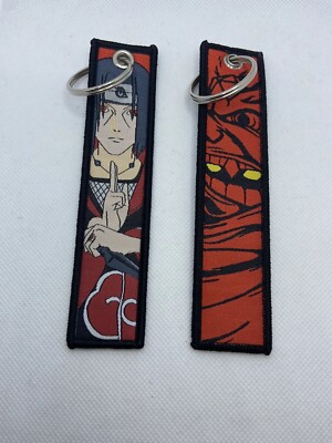 Naruto Anime Manga Uchiha Itachi Susano Embroidered Jet Tag Keychain | eBay