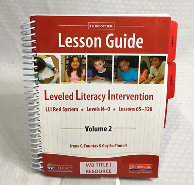 FOUNTAS & PINNELL LEVELED LITERACY INTERVENTION RED SYSTEM / VOL 2 ...
