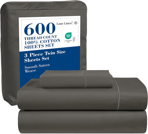 Twin Bed Sheets Set - 600 TC Twin Sheets Set - 100% Cotton Bed Sheets ...