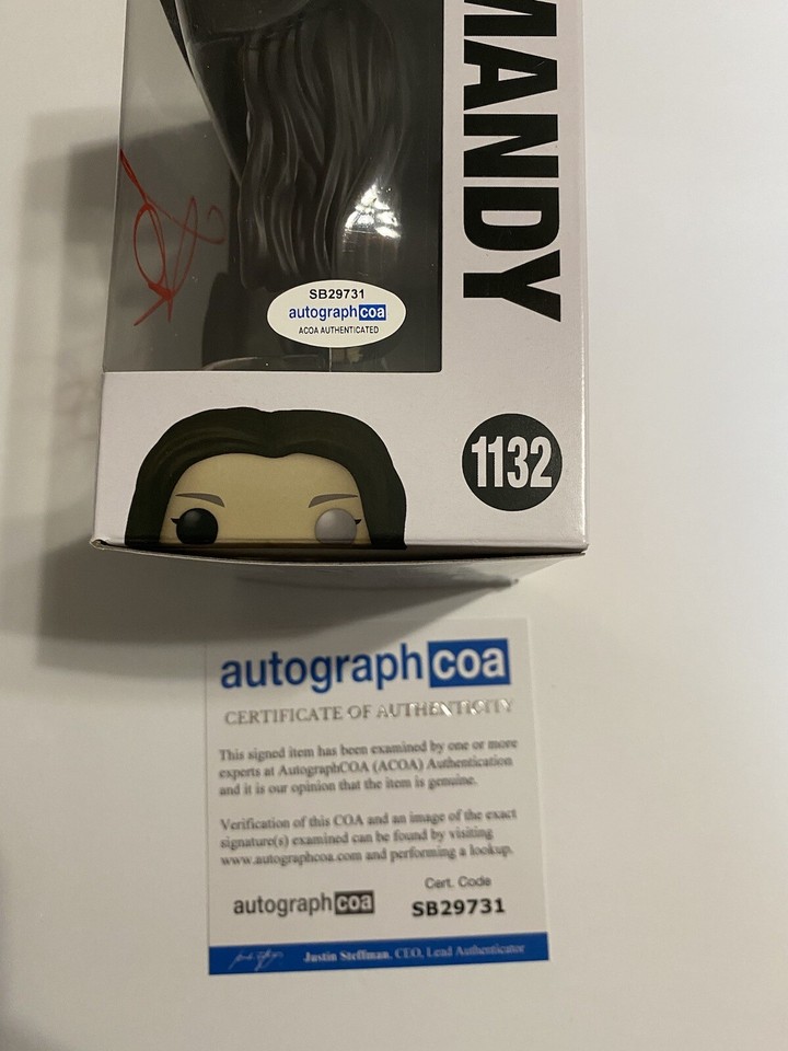 Andrea Riseborough signed autographed Mandy Funko Pop ACOA Rare | eBay