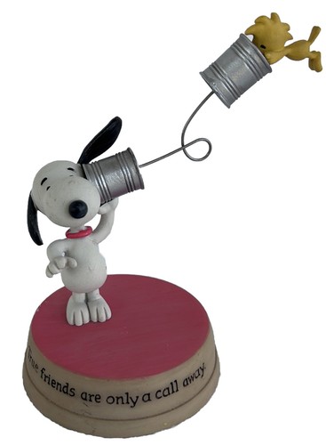 Hallmark Peanuts Snoopy And Woodstock Talking Phone Statue Figurine ...
