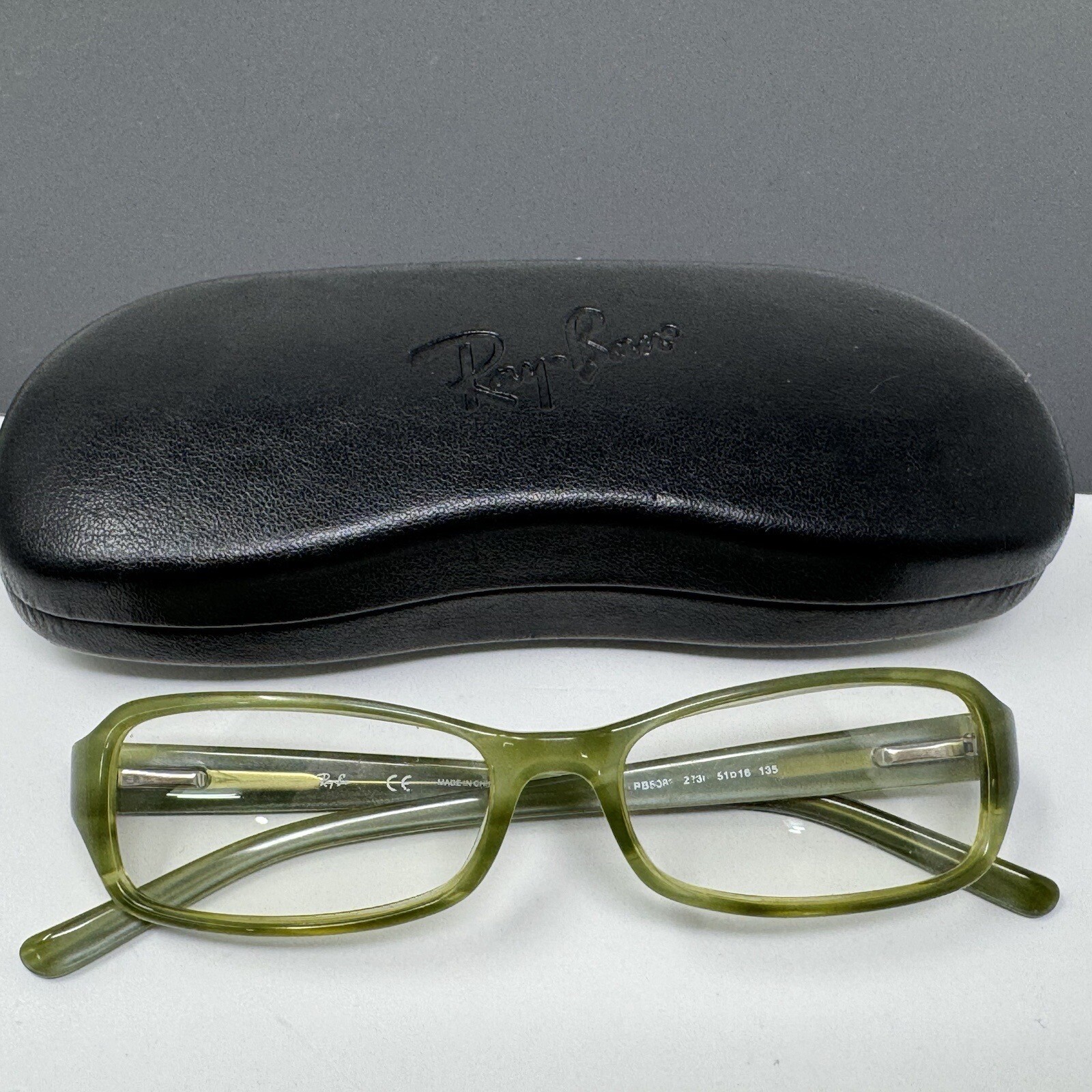 Ray Ban RB 5082 2230 Clear Green Stripe 51 [] 16 135 Eyeglasses Frames ...