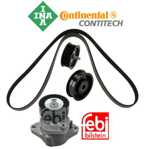 OEM Belt Tensioner Idler Pulley Drive Belt Kit 4pcs for Mercedes C300 ...