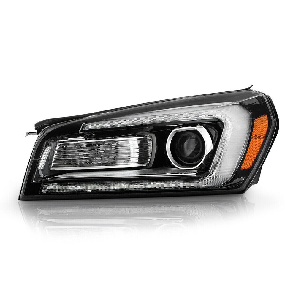 Halogen Headlight For 2013-2016 GMC Acadia w/Bulb w/LED Parking Light ...