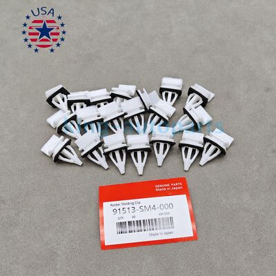 New 20PCS Rocker Panel Moulding Clips W/ Sealer For Honda For Acura | eBay