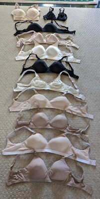Lot 10 34C Bras Playtex Cross Your Heart JC Penney Hanes Warner's ...