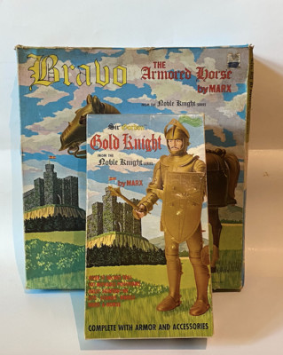 Vintage Marx Sir Gordon The Gold Knight & Valor in Boxes Sealed Vintage ...