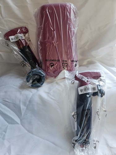 Tupperware Wine Pump Stopper Corkscrew Bottle Opener Set w/ Travel Case ...