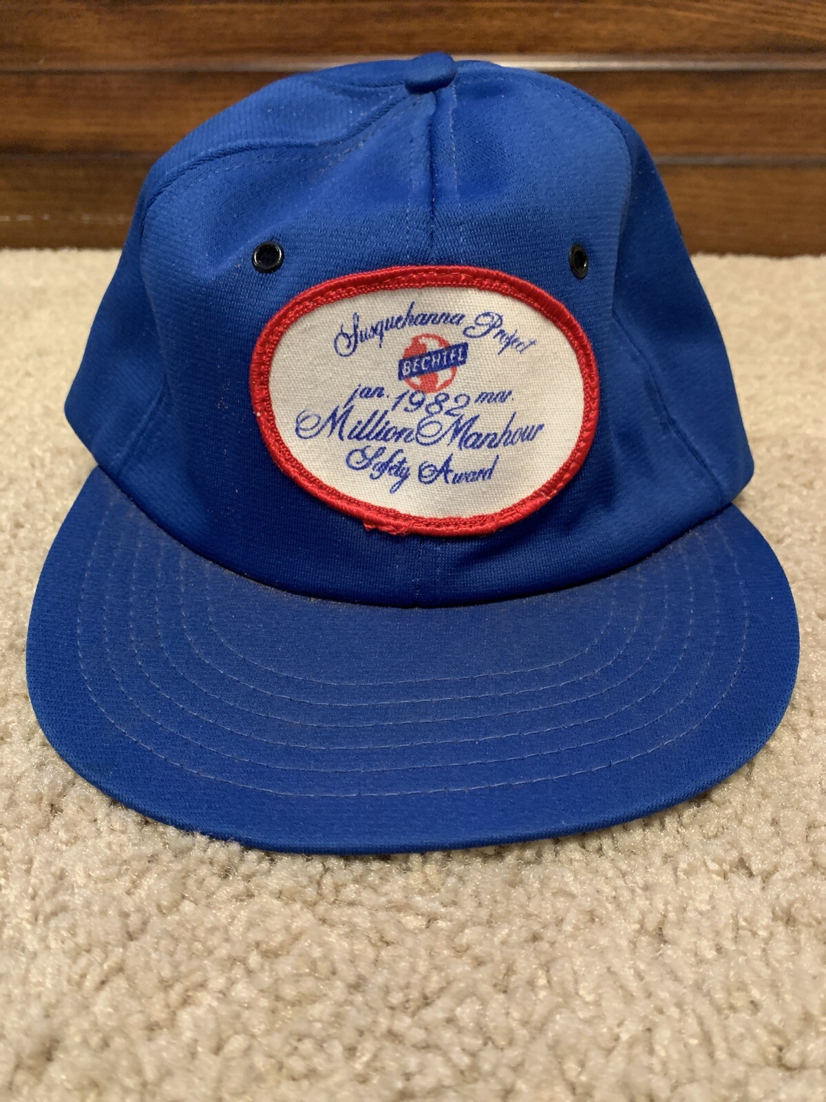 Vintage Million Manhour Safety Award Snapback Hat Made In The USA ...
