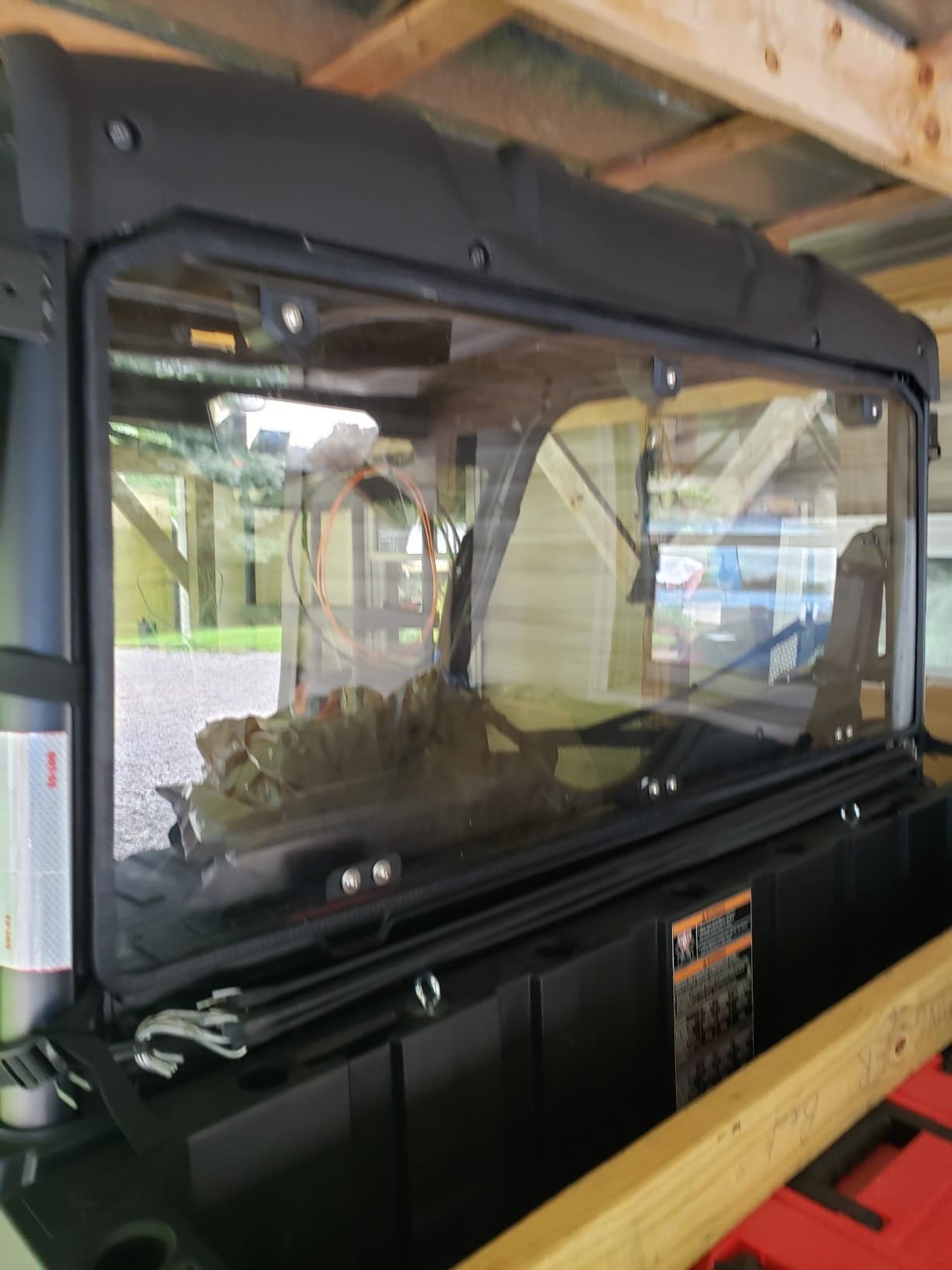 UTV Rear Windshield For 2017-2025 Polaris Ranger Midsize 500 /570 /Crew ...