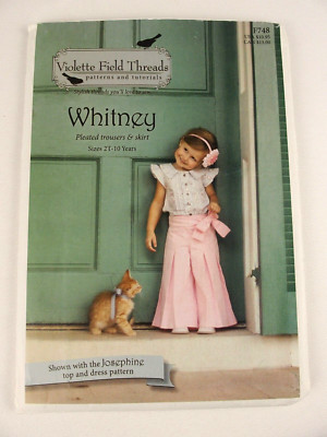 Violette Fields Threads WHITNEY Pleated Pants Skirt 2T - 10 Sewing ...