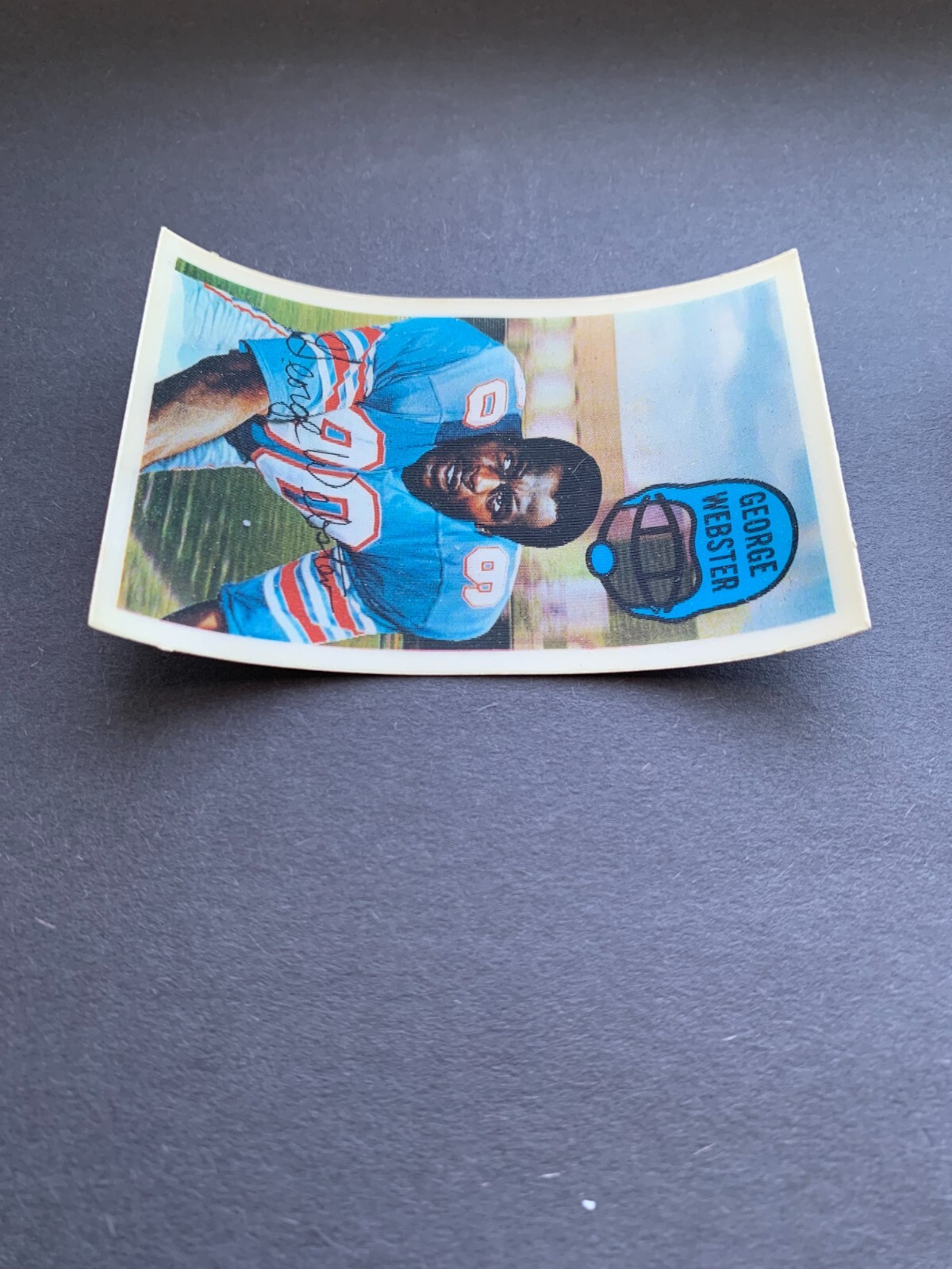 1970 XOgraph Kellogg's 3-D Super Stars George Webster #43 - Houston ...