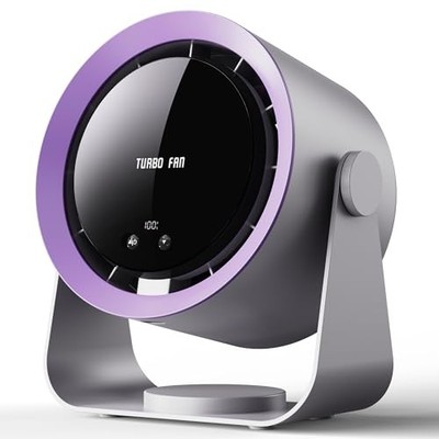 Portable Desk Fan - Quiet 5400mAh Rechargeable Table fan with Turbo ...