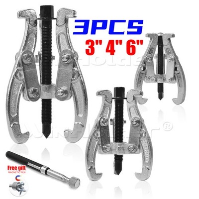 1-2.7 Tons Bearing Puller Set Three Jaw Triple Leg Grip Hub Removal ...