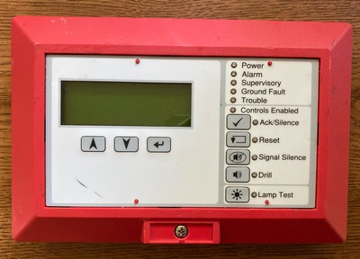 EST Edwards RLCD-CR Fire Alarm Control Panel Annunciator Red | eBay