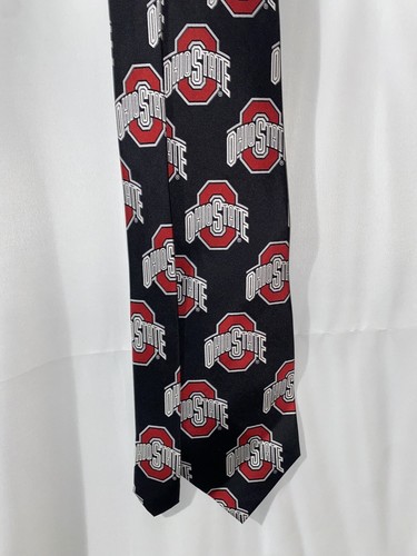 Ohio State University Buckeyes Mens Neck Tie 100% Silk College Classics ...